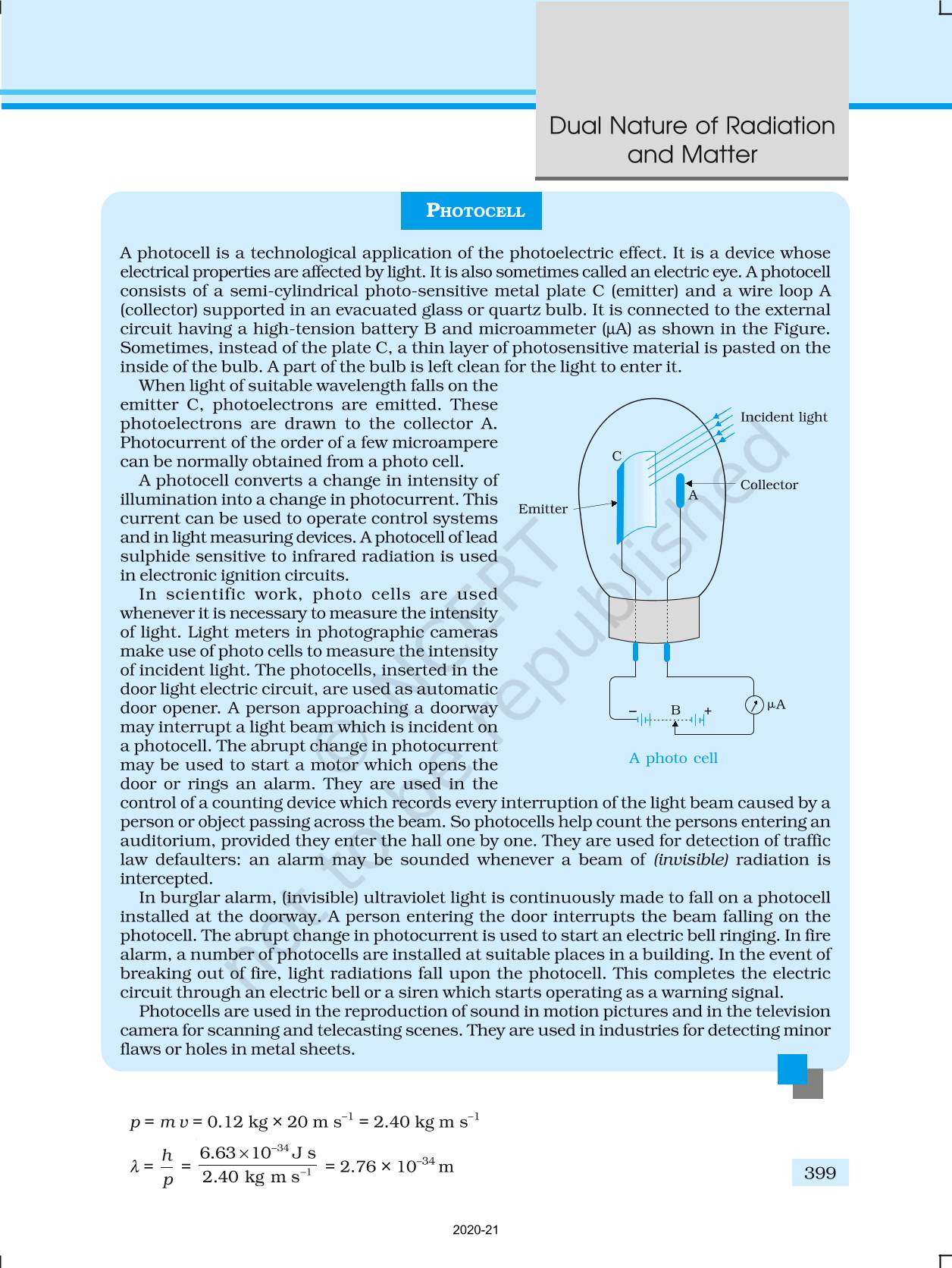 Dual Nature Of Radiation And Matter - NCERT Book of Class 12 Physics ...